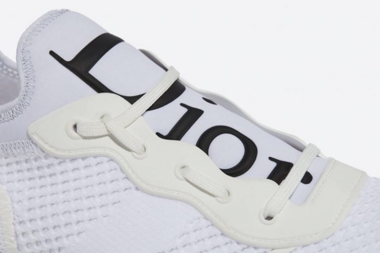 DIOR “B21 NEO” SNEAKER IN WHITE TECHNICAL KNIT - Luxury Designer Brands