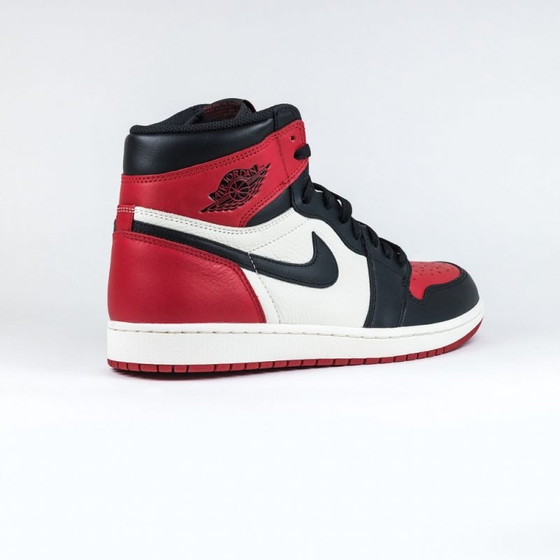 NIKE AIR JORDAN 1 OG BRED TOES SNEAKER - Luxury Designer Brands