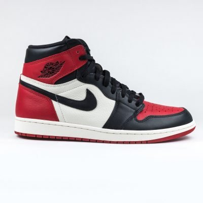 NIKE AIR JORDAN 1 OG BRED TOES SNEAKER - Luxury Designer Brands